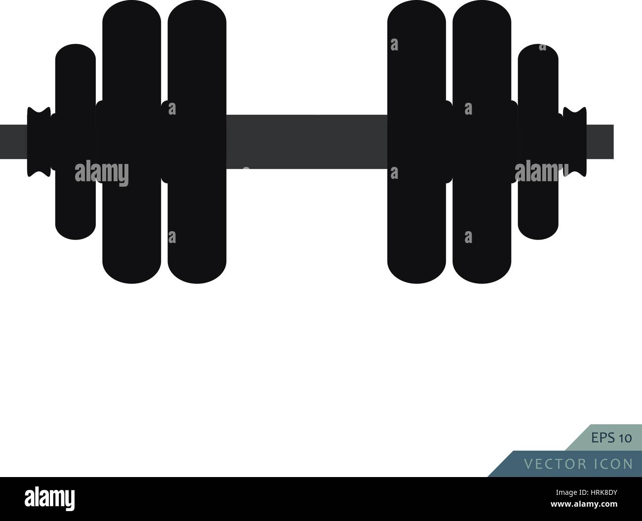 Dumbbell vector icon Stock Vector Image & Art - Alamy