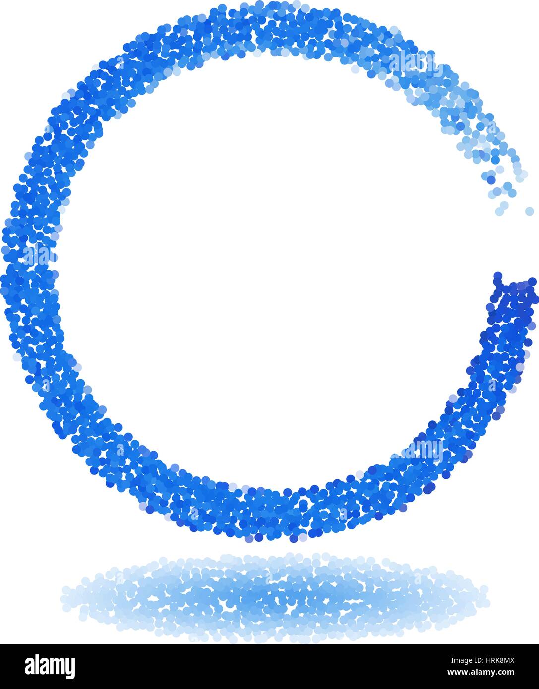 Blue dotted circle frame Stock Vector Image & Art - Alamy