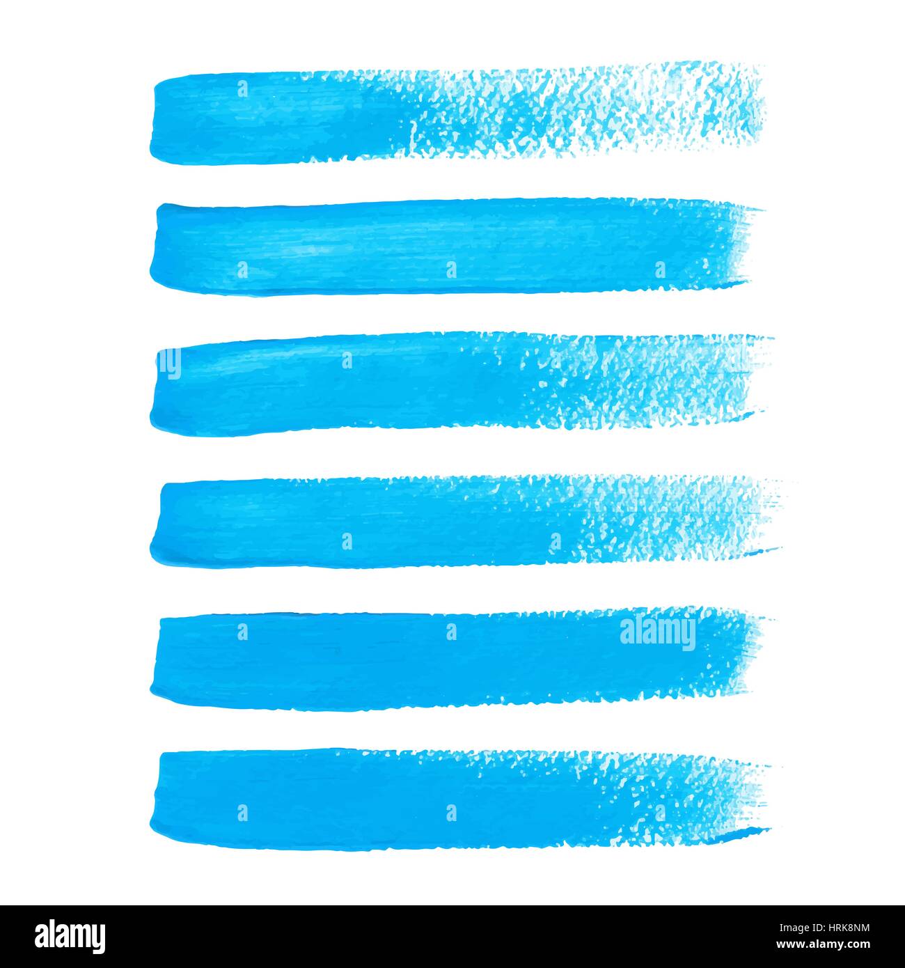 Bright blue ink vector brush strokes Stock Vector Image & Art - Alamy