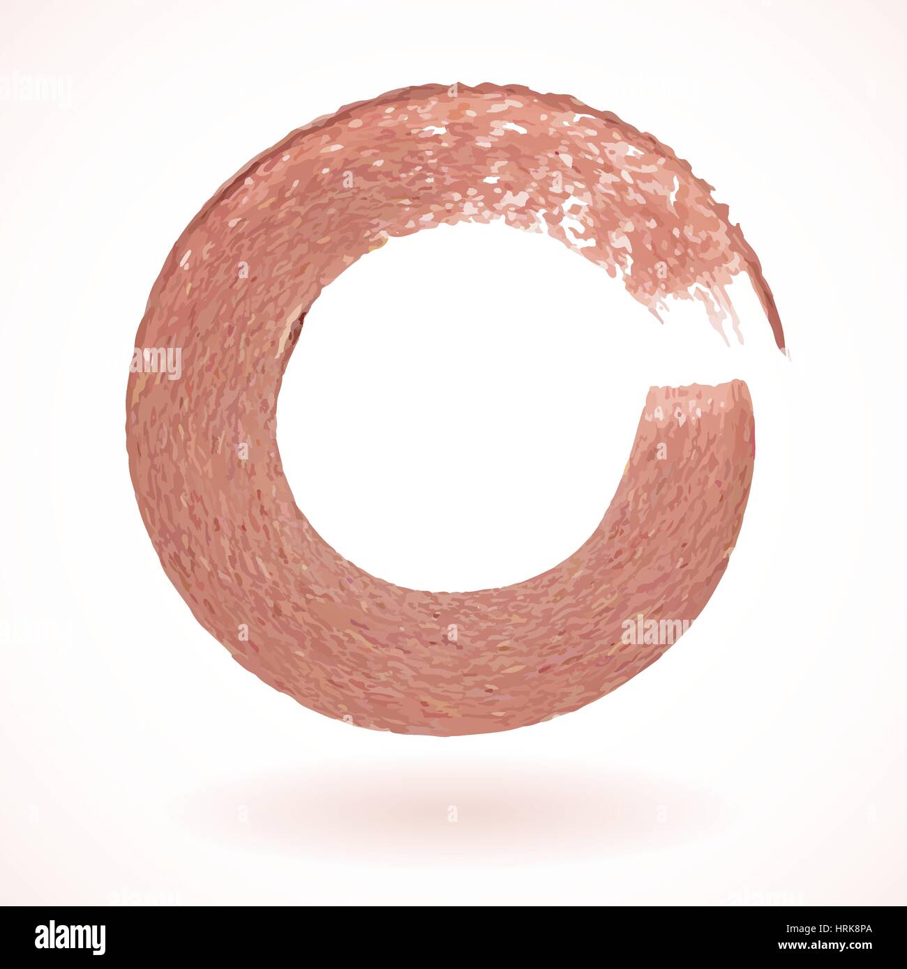 Bronze paintbrush circle vector frame Stock Vector Image & Art - Alamy