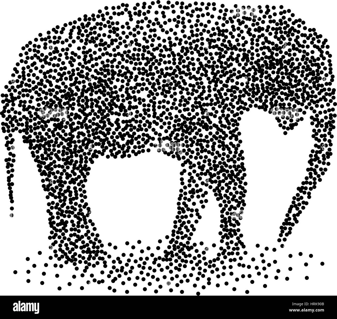 Dotted elephant calf Stock Vector Image & Art - Alamy