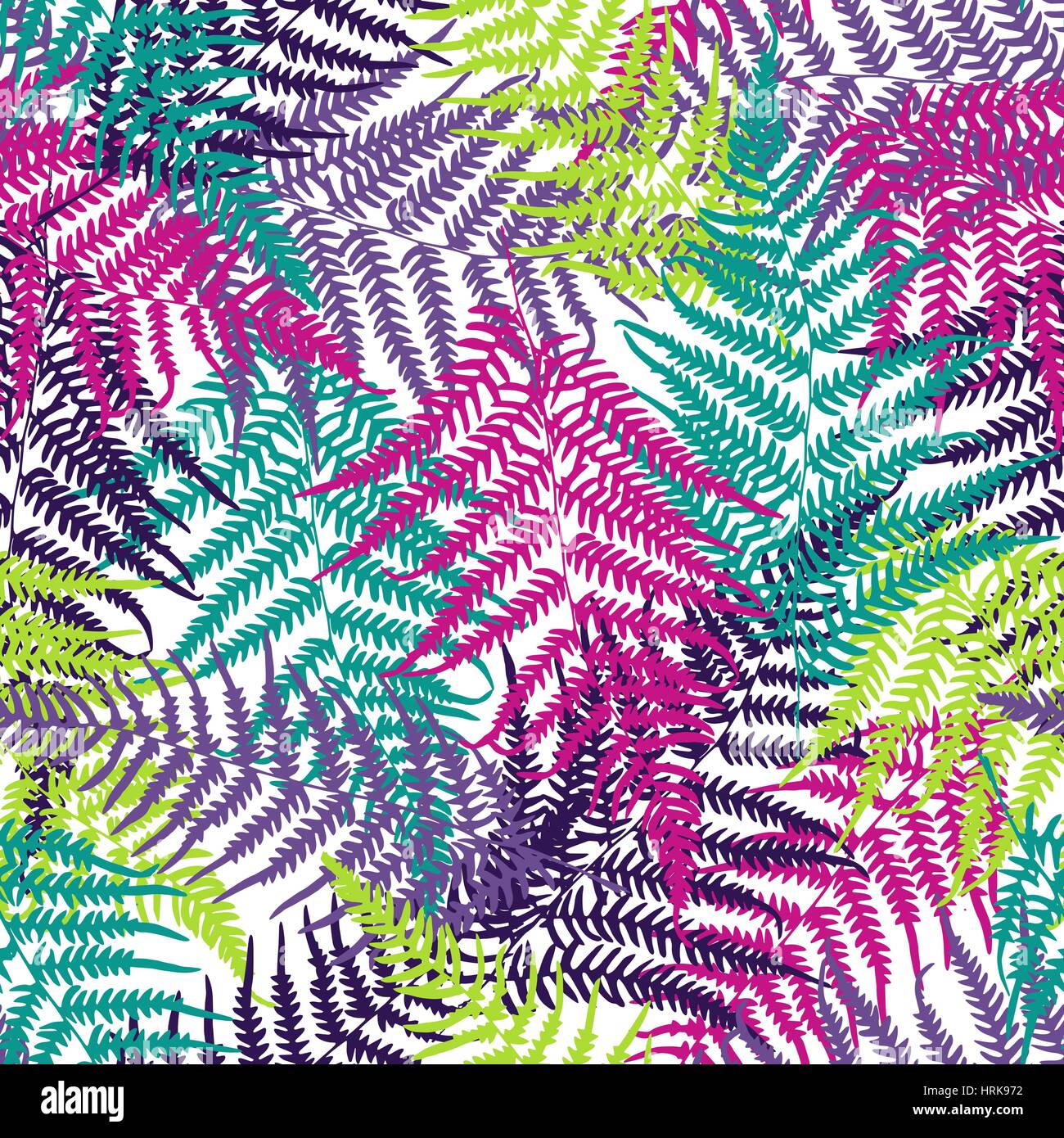 Fern frond seamless pattern Stock Vector Image & Art - Alamy