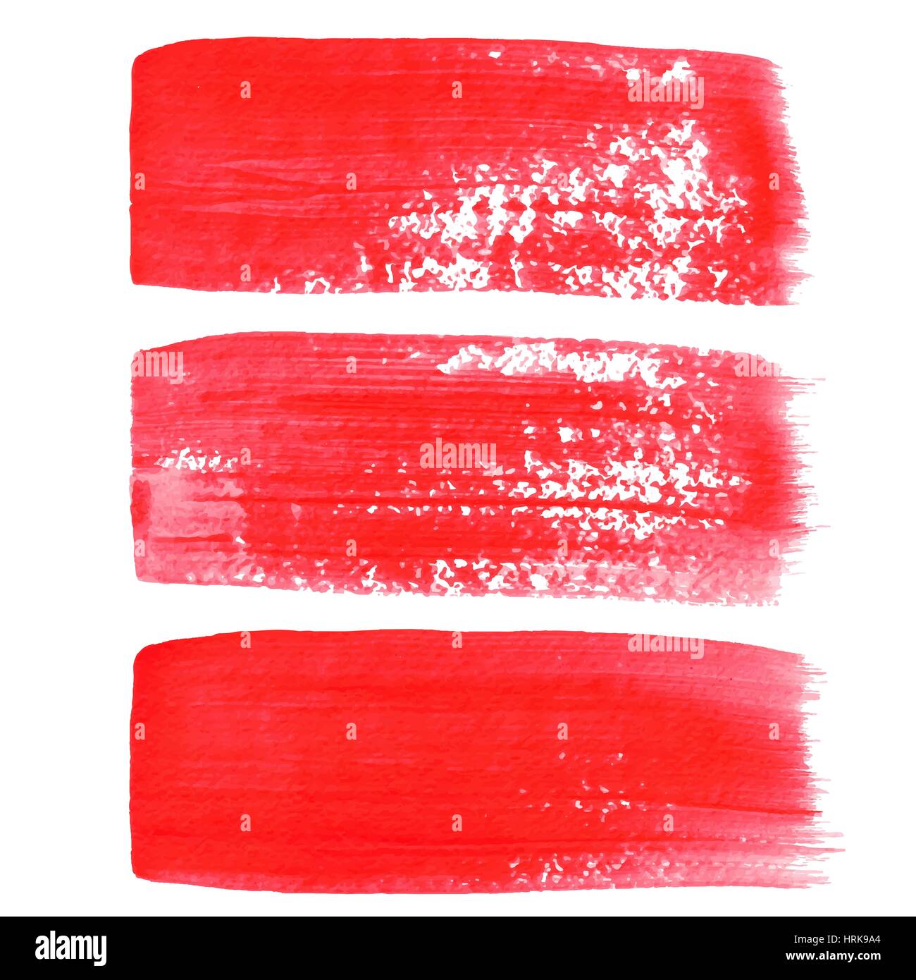 Red ink vector brush strokes Stock Vector Image & Art - Alamy