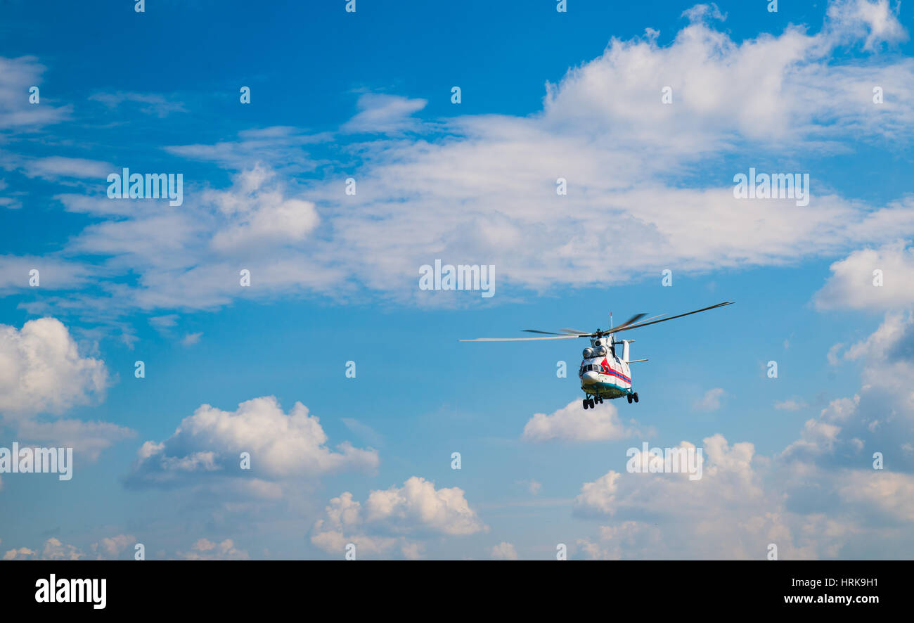 helicopter in the sky Stock Photo - Alamy