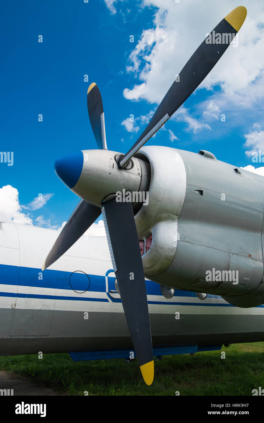 aircraft engine blades Stock Photo - Alamy