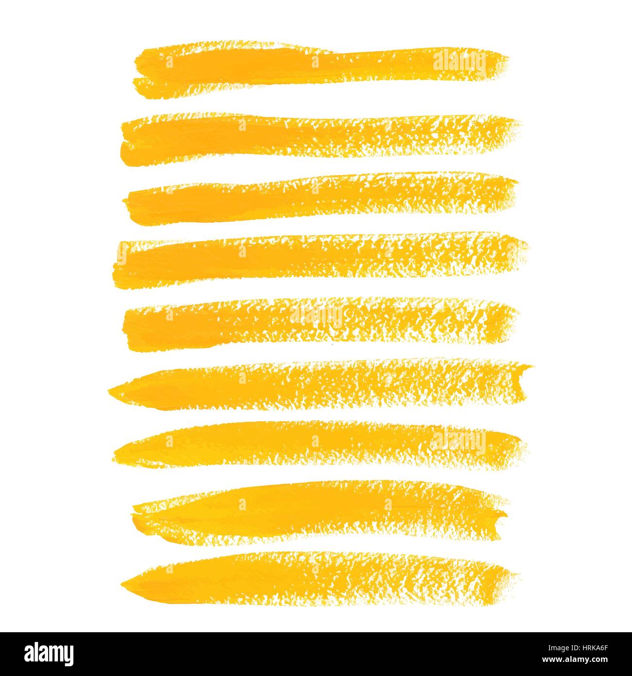 Yellow ink vector brush strokes Stock Vector Image & Art - Alamy