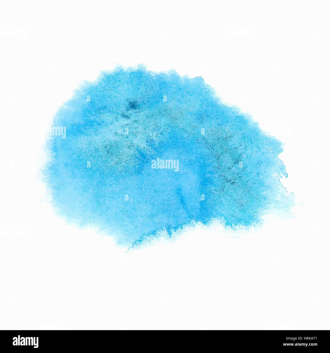 Bright blue watercolor spot Stock Vector Image & Art - Alamy