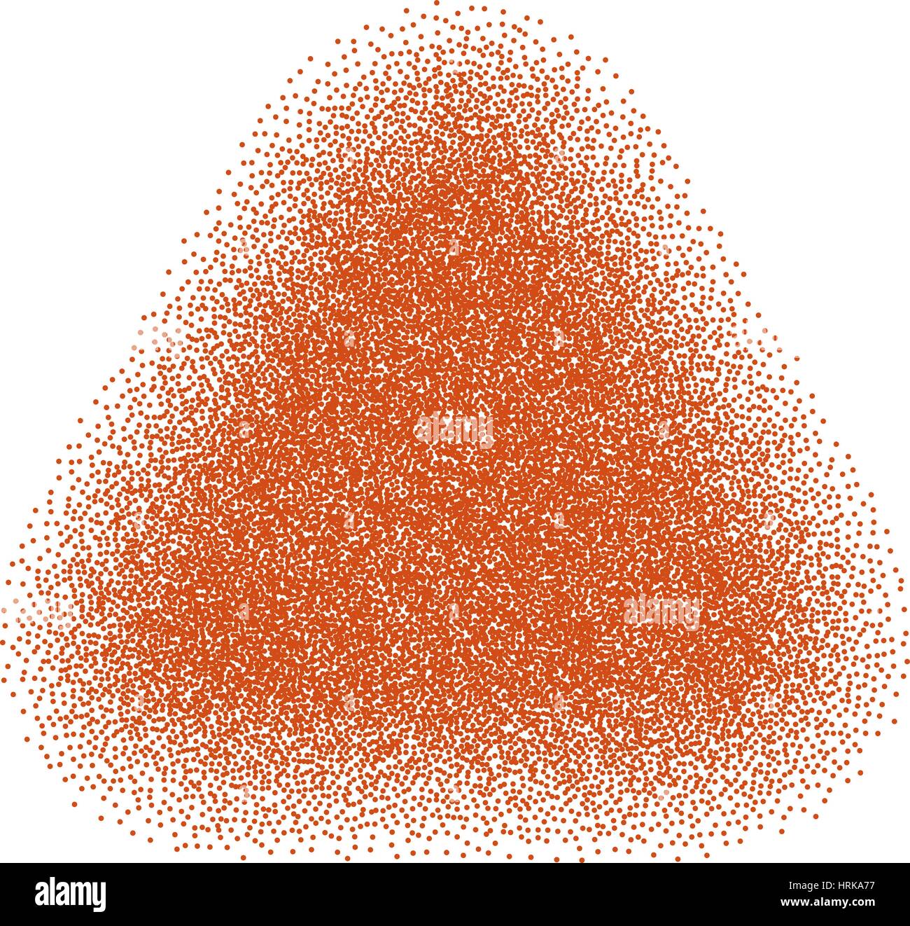 Triangle orange dotted banner Stock Vector Image & Art - Alamy