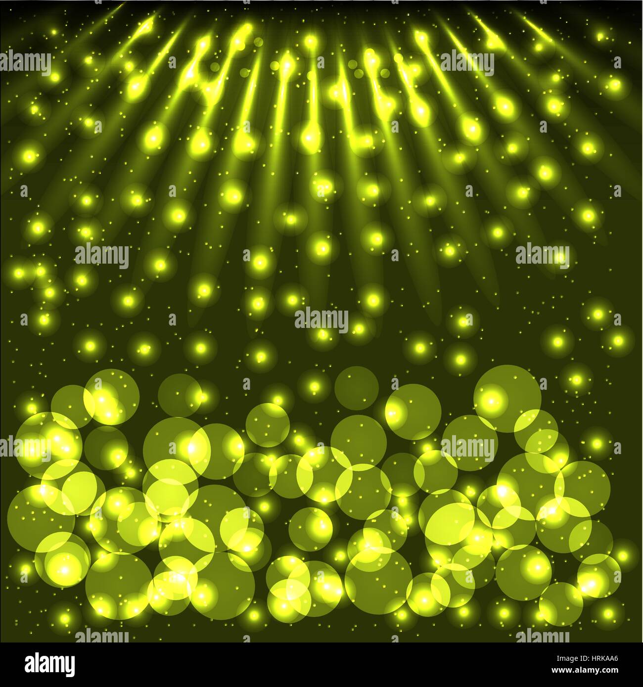Abstract bokeh background with shining particles. Vector illustration ...