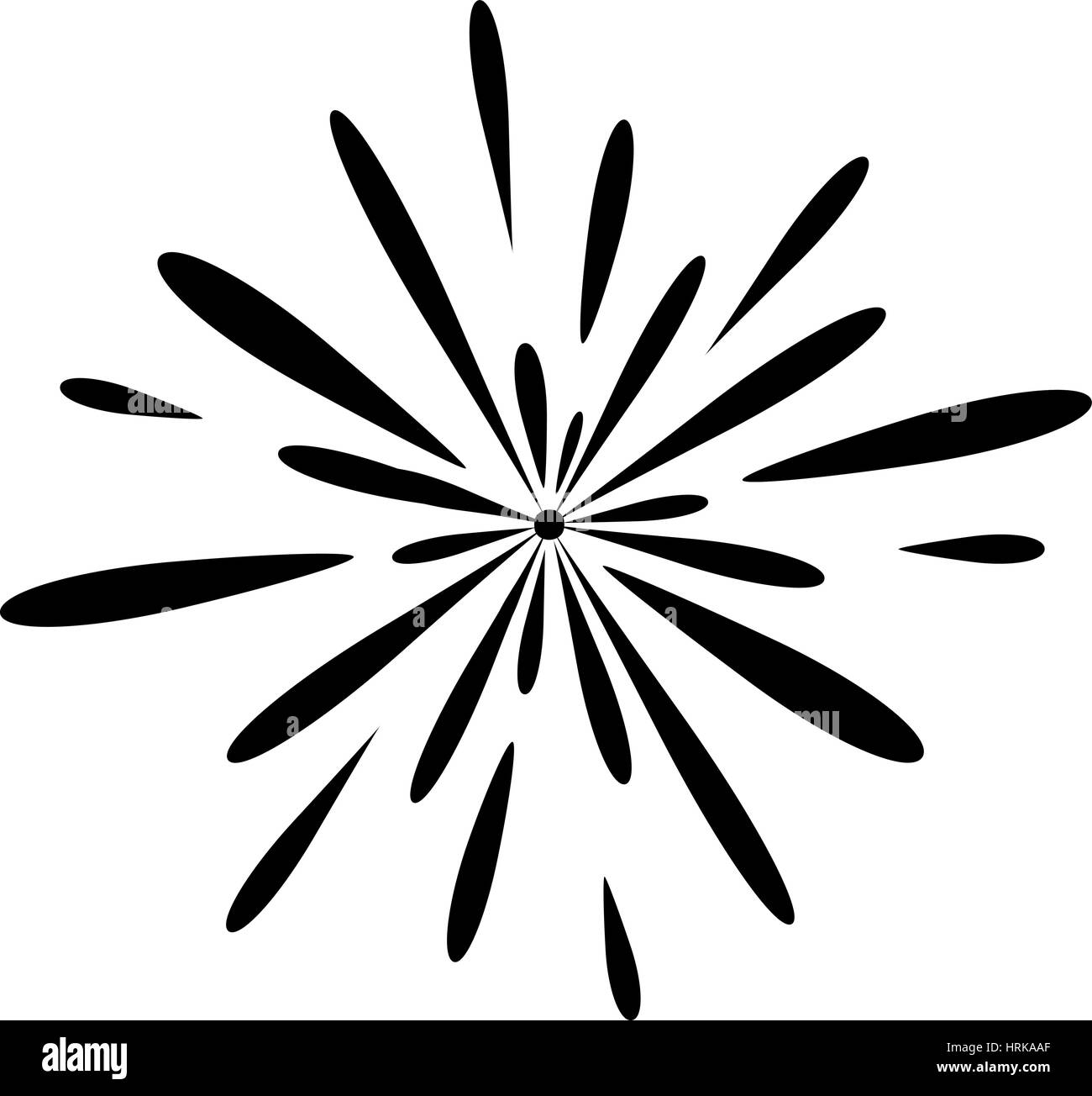 Fireworks celebration. Vector illustration on white background Stock ...