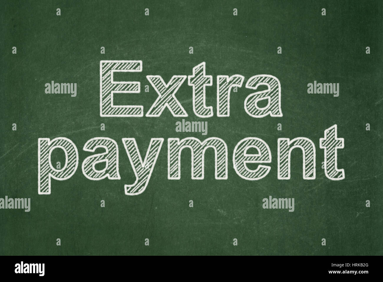 Currency concept: Extra Payment on chalkboard background Stock Photo ...