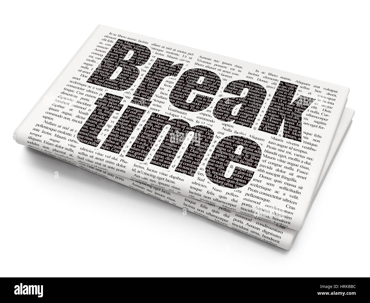 Timeline concept: Break Time on Newspaper background Stock Photo - Alamy