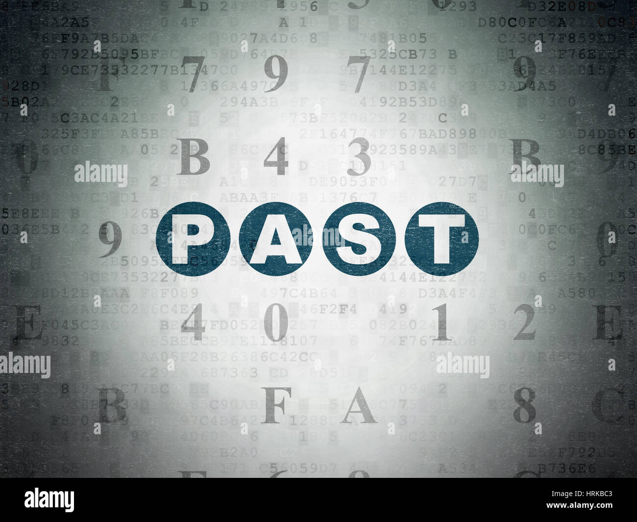 Timeline concept: Past on Digital Data Paper background Stock Photo - Alamy
