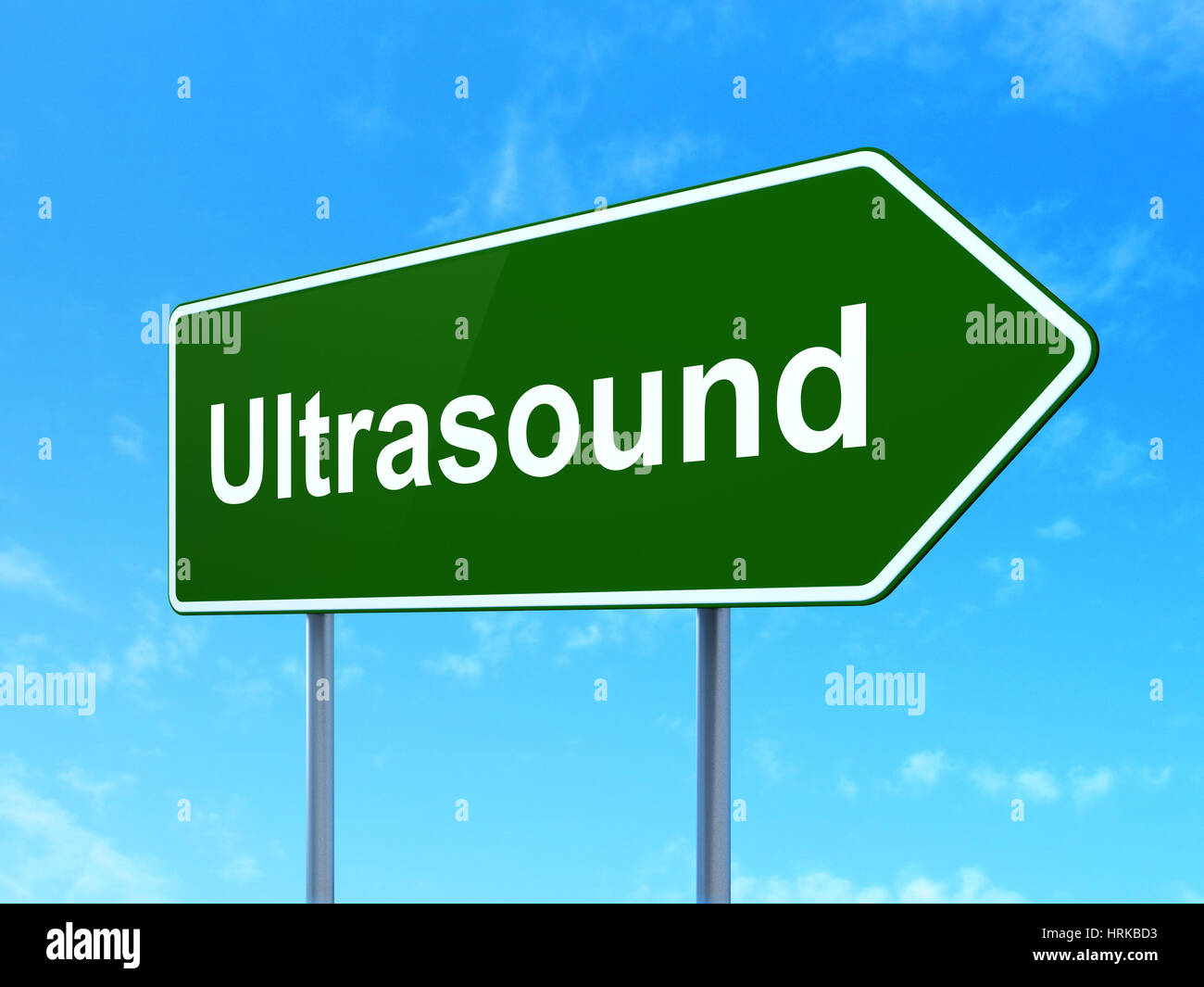 Healthcare concept: Ultrasound on road sign background Stock Photo - Alamy