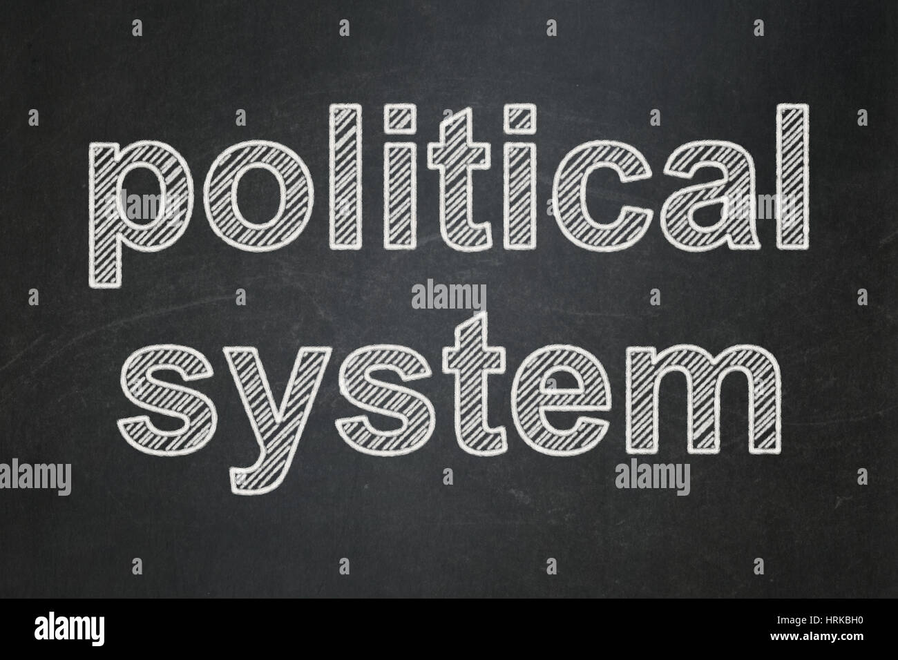 Political concept: Political System on chalkboard background Stock ...