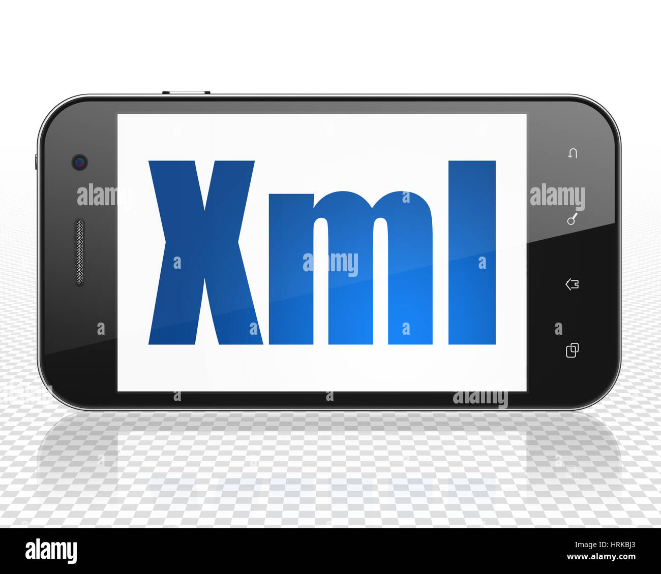 Software concept: Smartphone with Xml on display Stock Photo - Alamy