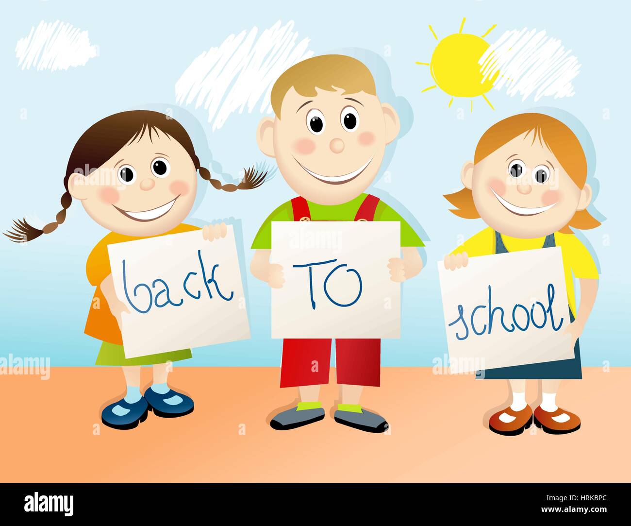 Education background with young happy students Stock Vector Image & Art ...