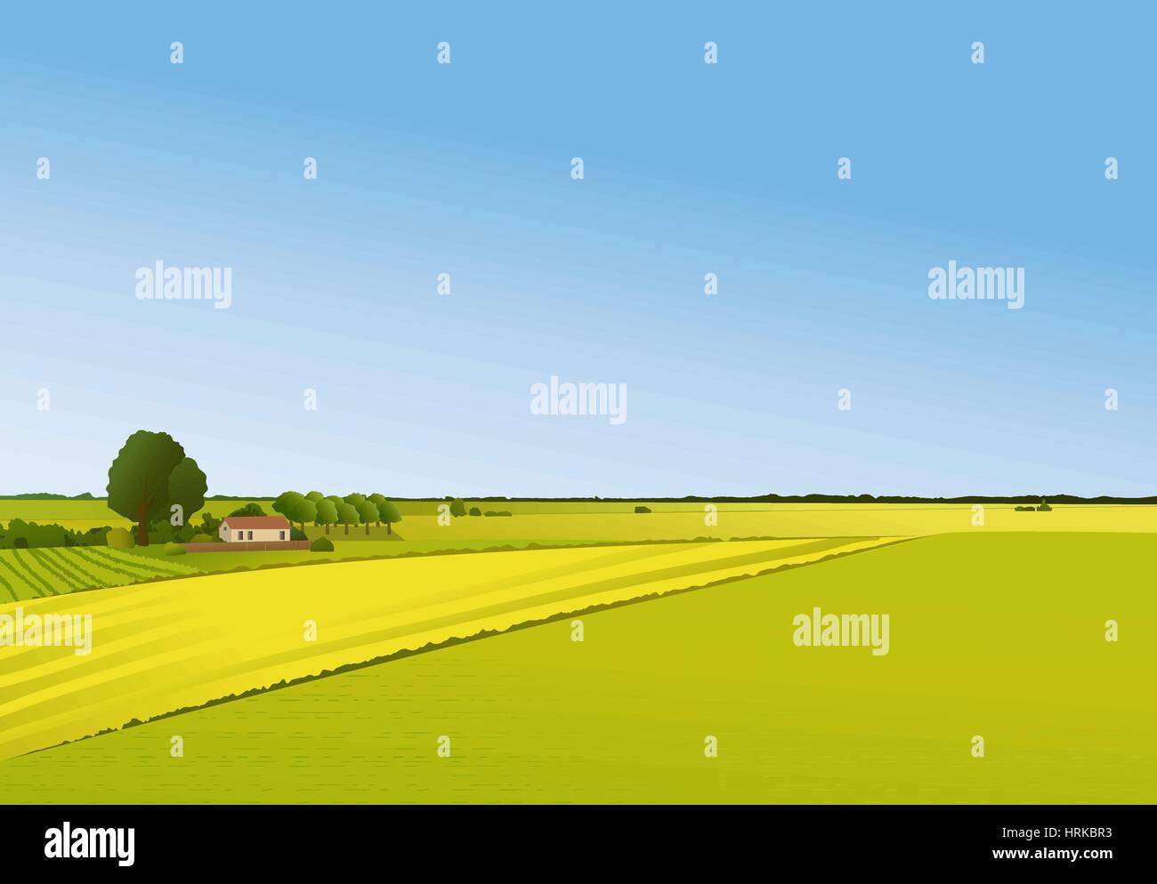 Rural village setting Stock Vector Images - Alamy