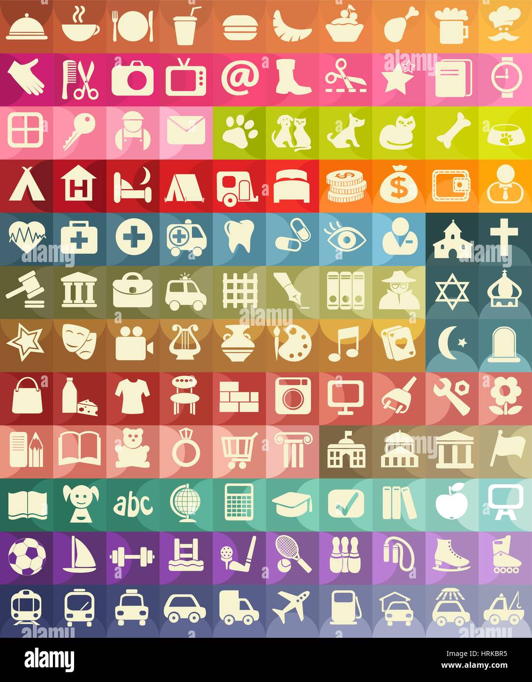 Rental icons set simple Stock Vector Images - Alamy