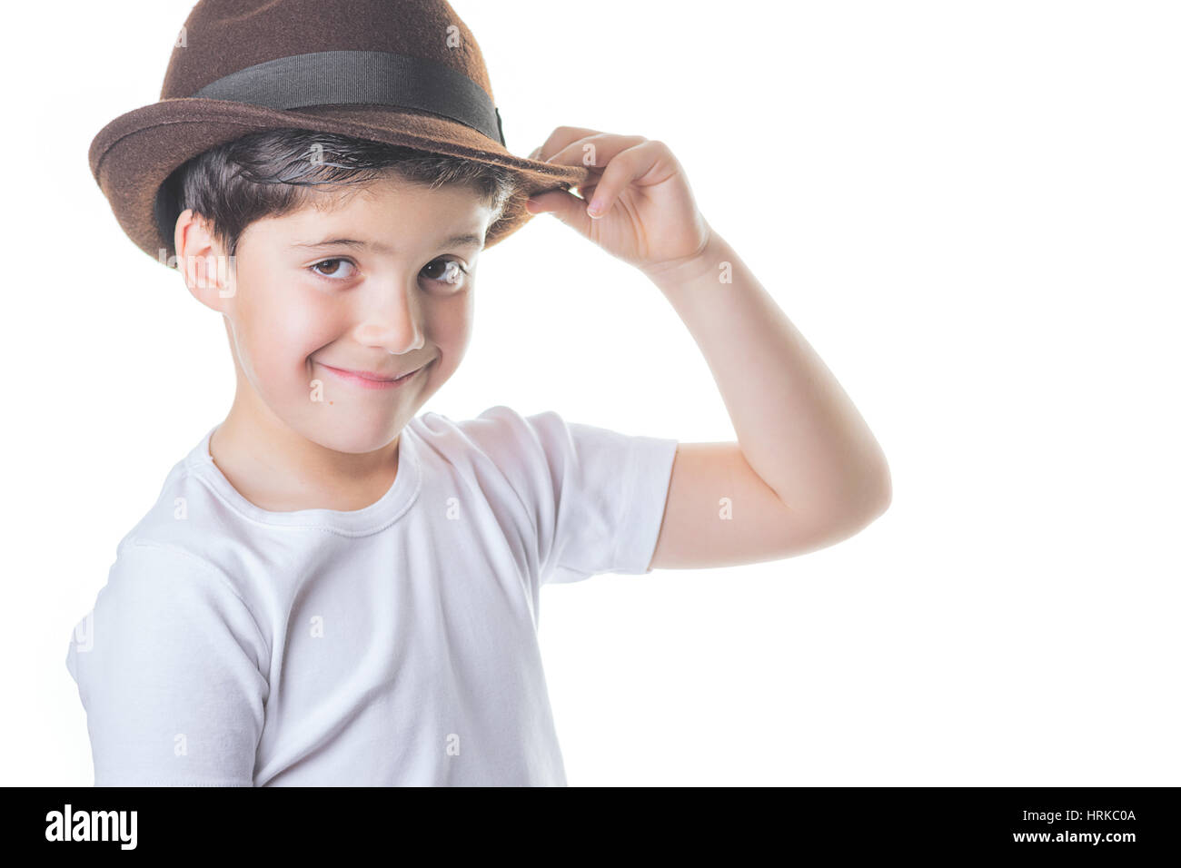 Child with hat hi-res stock photography and images - Alamy