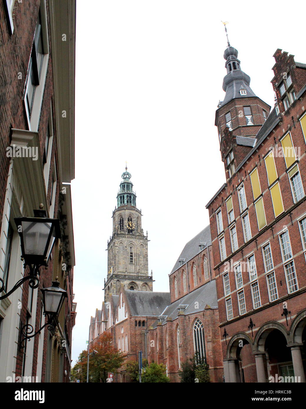 Medieval Martini Church and Tower in Groningen, The Netherlands, oldest ...
