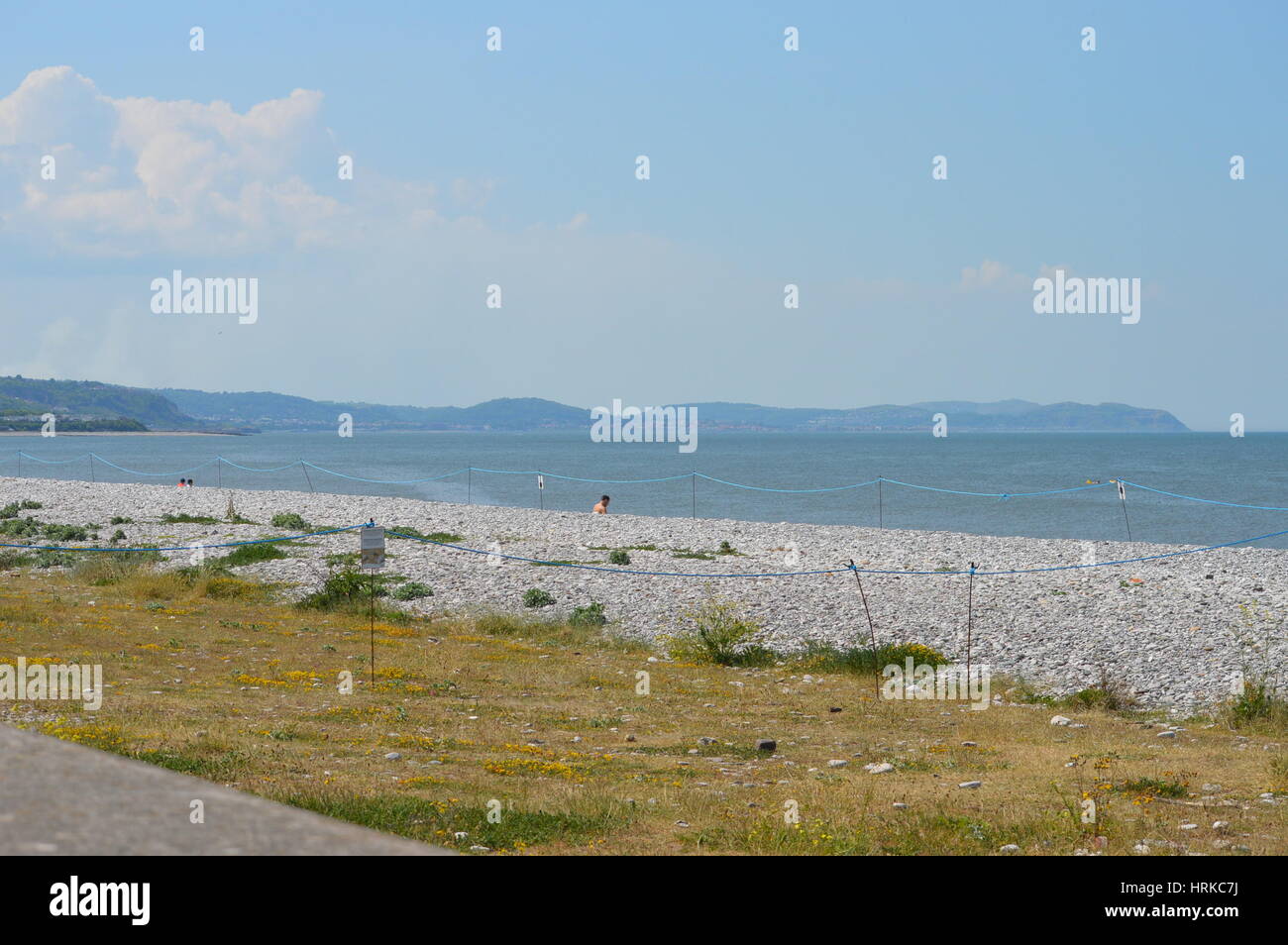A rocky beach in Anglesea, Wales on a warm summer day Stock Photo - Alamy