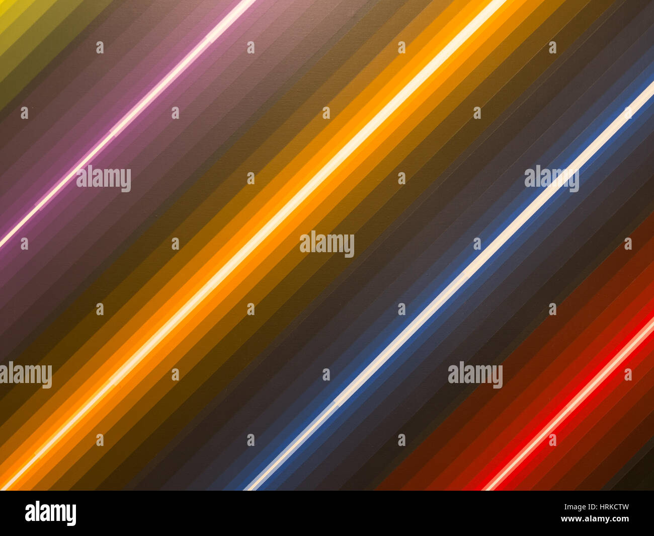 Straight Lines Colors Art: Light Effect on Black Background Stock Photo ...