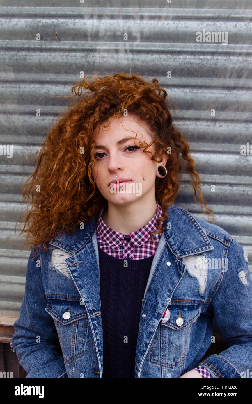 Teen girl messy red hair hi-res stock photography and images - Alamy