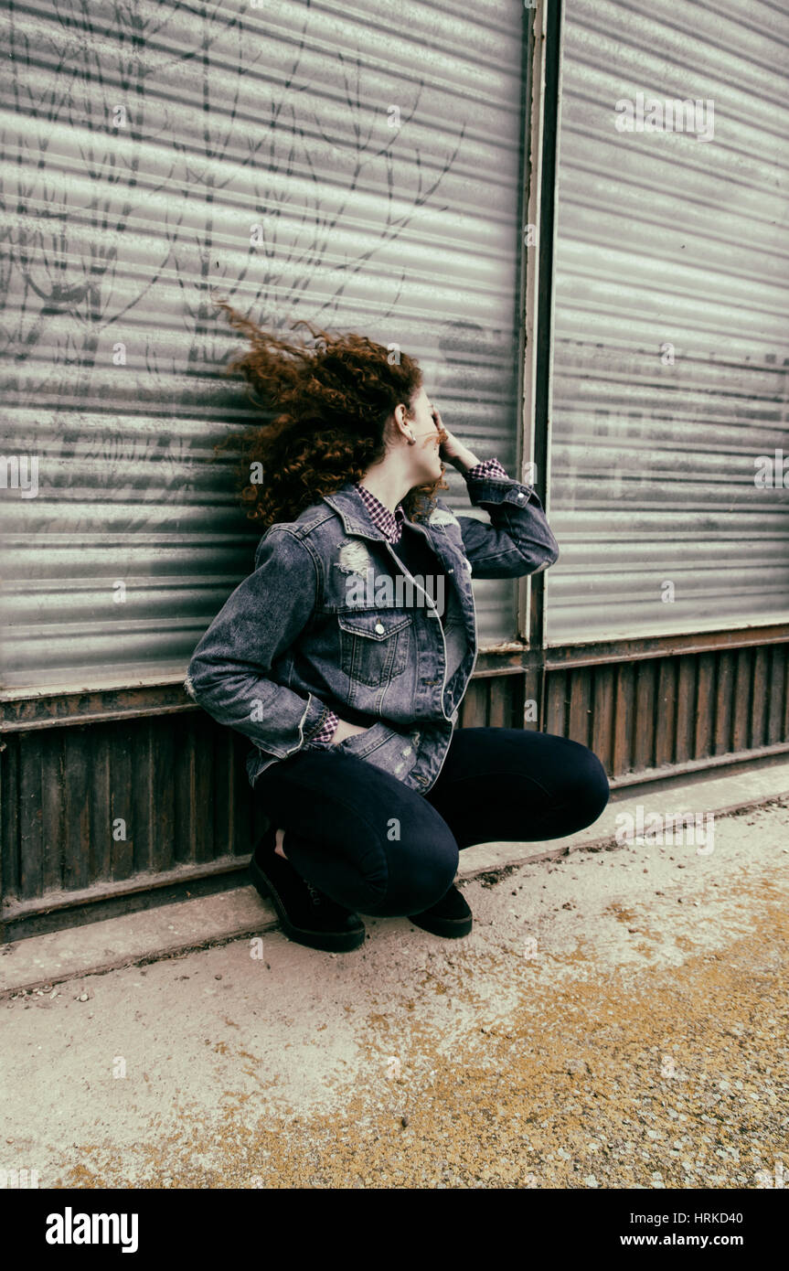 Teen girl messy red hair hi-res stock photography and images - Alamy