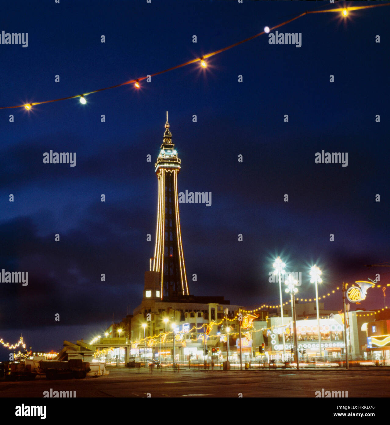 Blackpool seafront night hi-res stock photography and images - Alamy