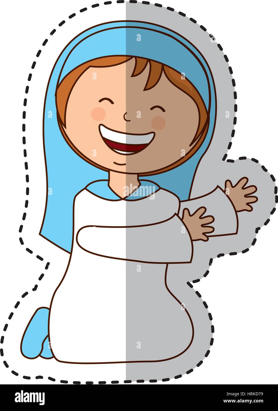 virgin mary manger character Stock Vector Image & Art - Alamy
