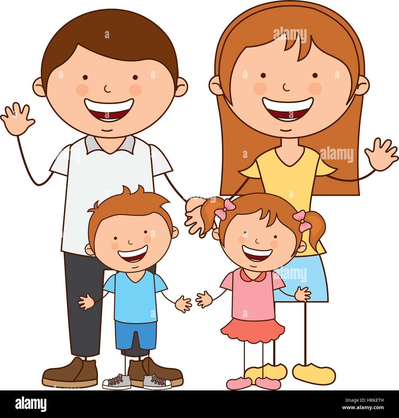 happy family members icon Stock Vector Image & Art - Alamy