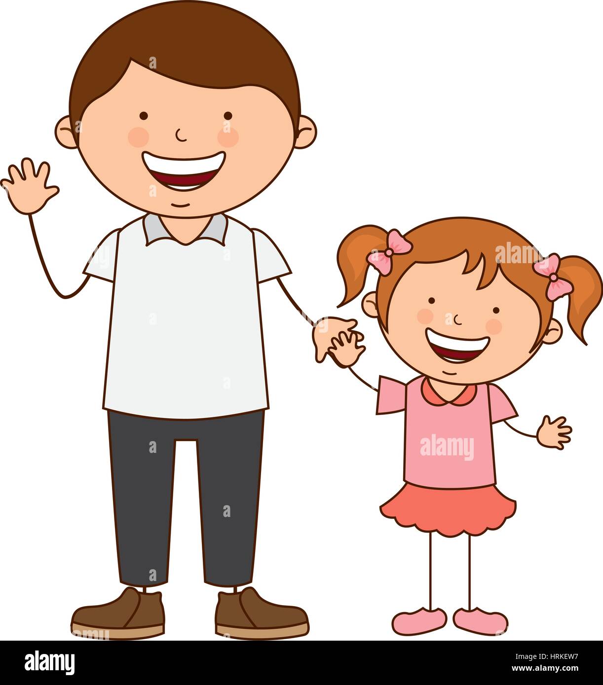 happy family members icon Stock Vector Image & Art - Alamy