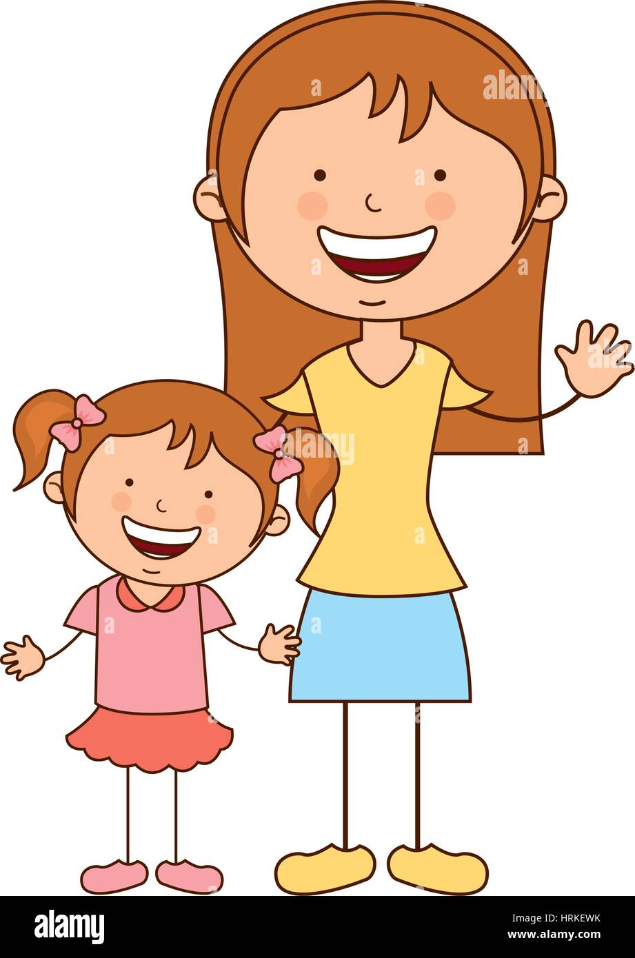 happy family members icon Stock Vector Image & Art - Alamy