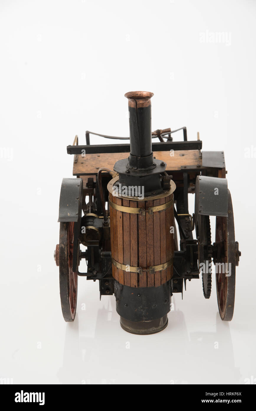 Scale Model of 1868 Knight Steam Carriage Stock Photo - Alamy
