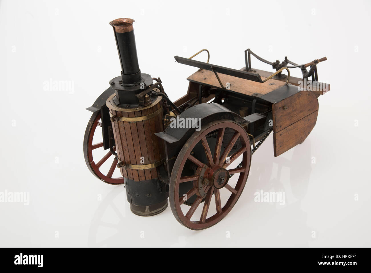 Scale Model of 1868 Knight Steam Carriage Stock Photo - Alamy