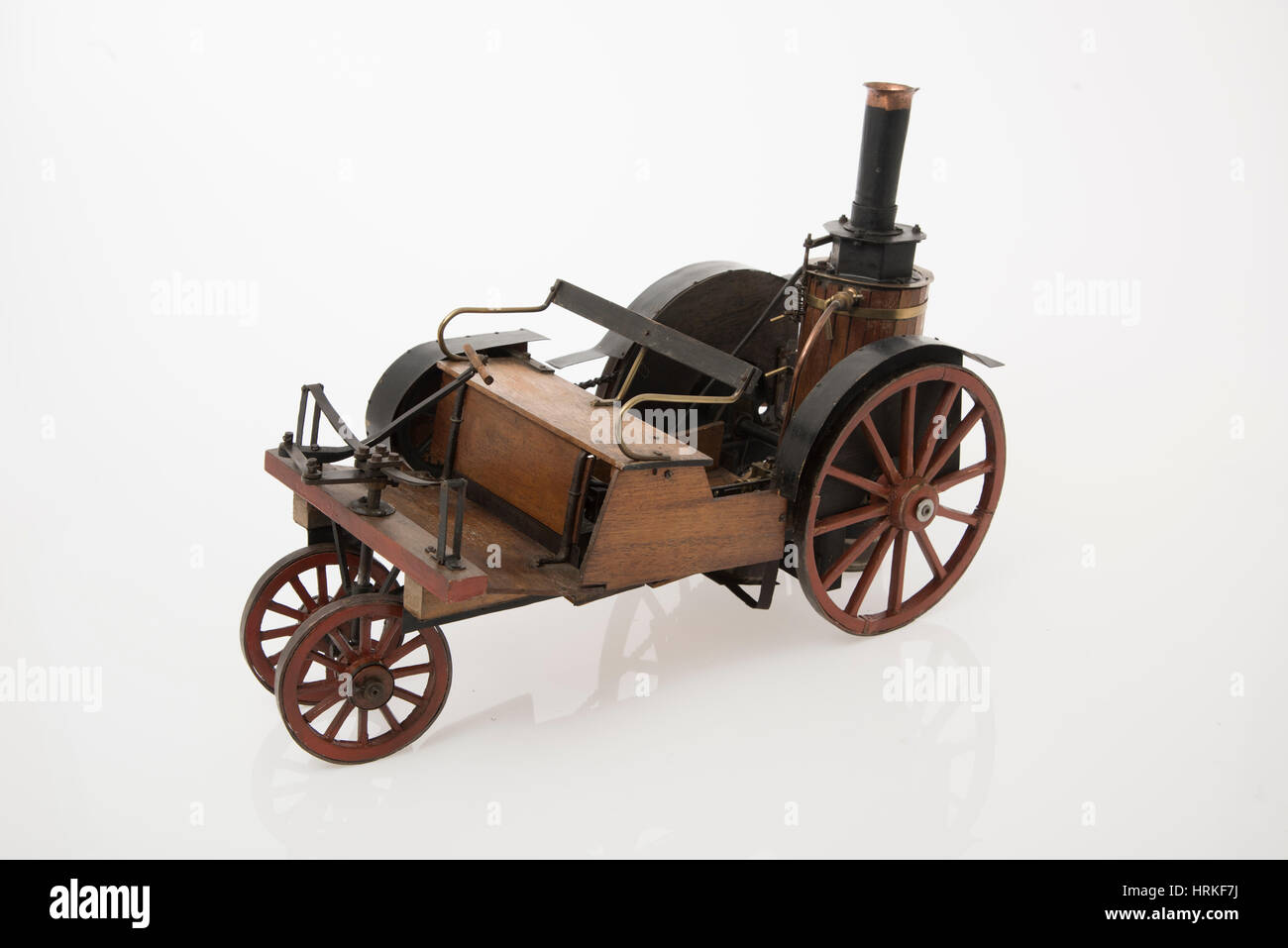 Scale Model of 1868 Knight Steam Carriage Stock Photo - Alamy