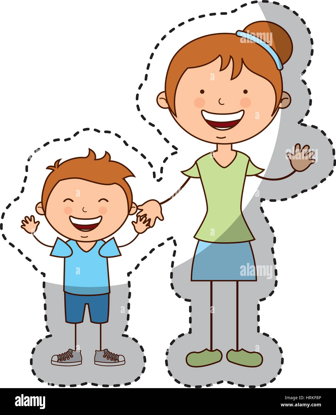 Family members Cut Out Stock Images & Pictures - Alamy