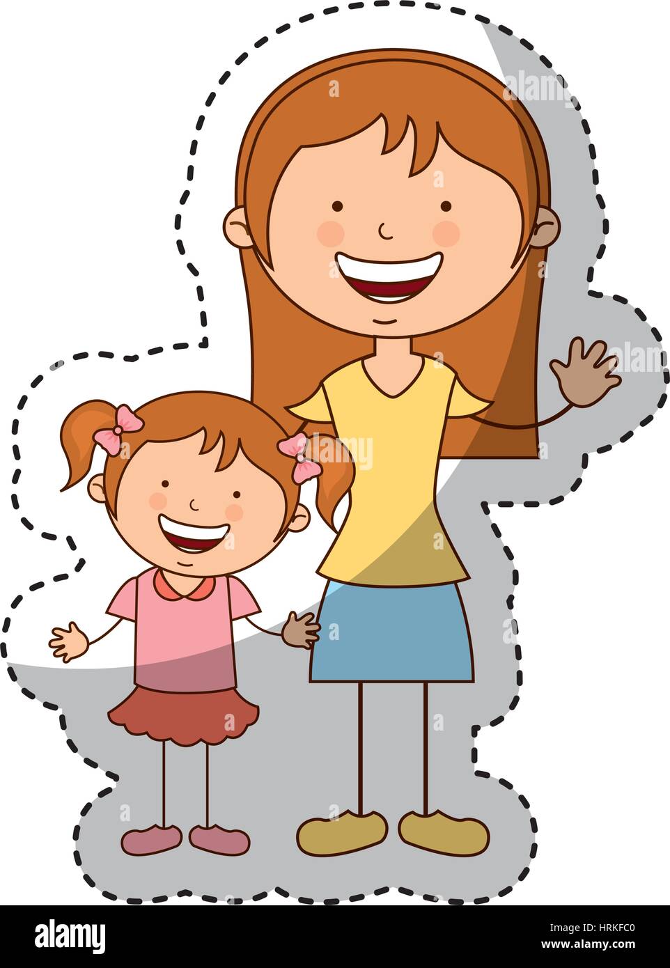 happy family members icon Stock Vector Image & Art - Alamy