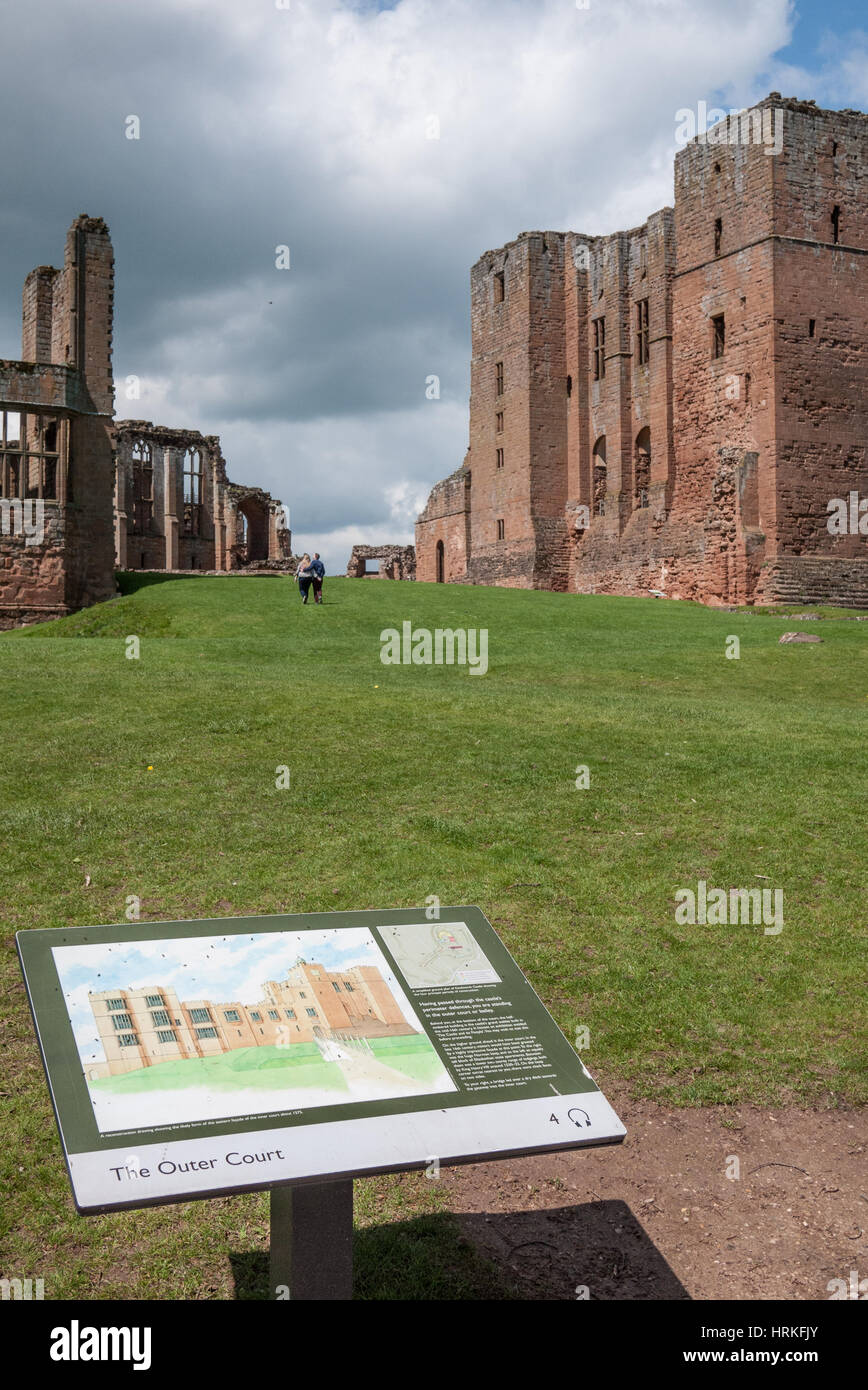 Kenilworth Castle, Kenilworth, Warwickshire, England, UK Stock Photo ...