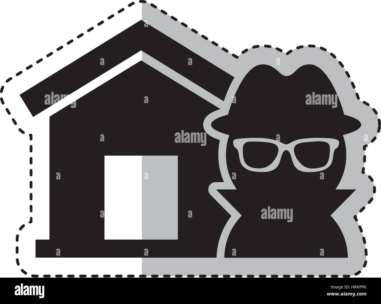 Thief insurance security protection Stock Vector Images - Alamy