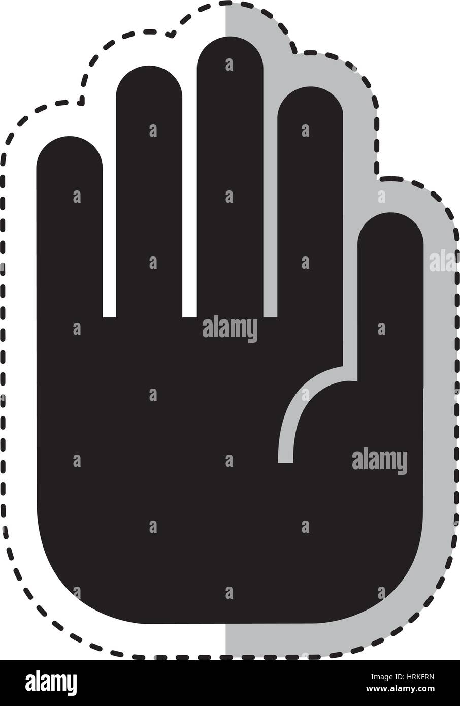 hand stop isolated icon Stock Vector Image & Art - Alamy