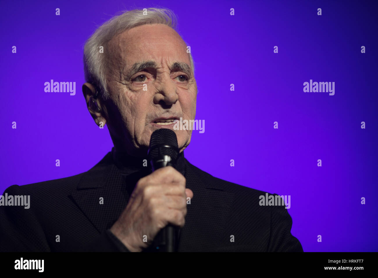 Concert of French singer Charles Aznavour at MEO Arena, Lisbon ...