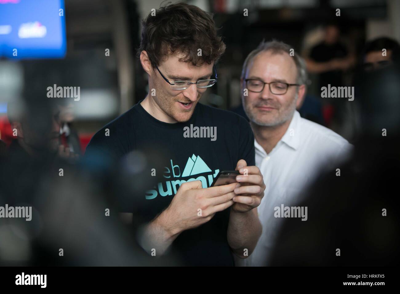 Paddy Cosgrave at press conference before the opening of the Web Summit ...