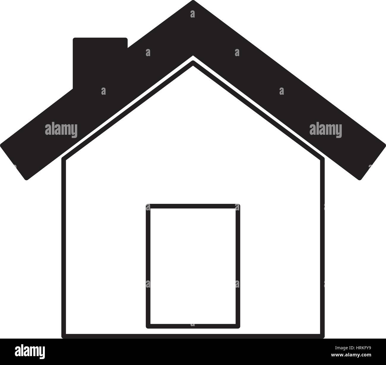 house silhouette isolated icon Stock Vector Image & Art - Alamy