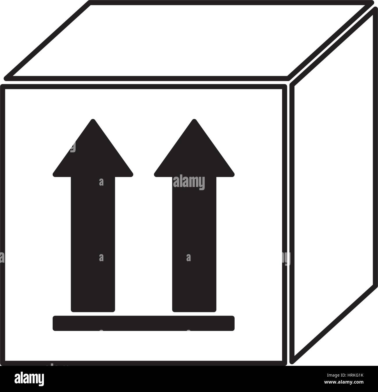 box carton with arrows icon Stock Vector Image & Art - Alamy