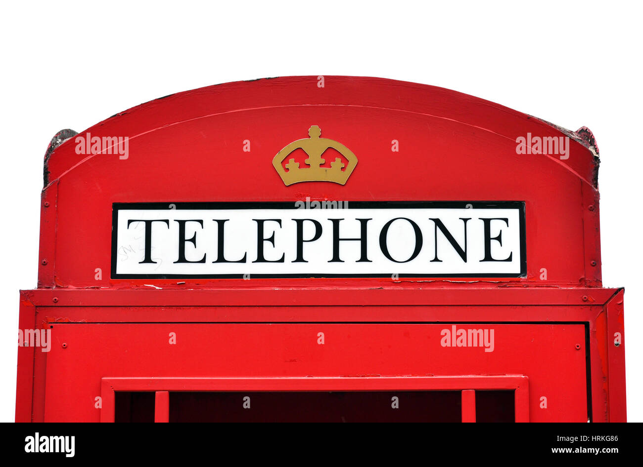 Iconic red British telephone box Stock Photo - Alamy