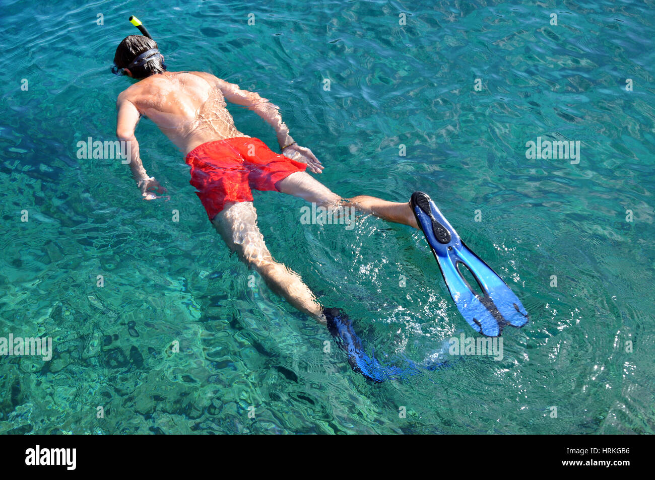 Tourist snorkel mask swim snorkeling hi-res stock photography and ...