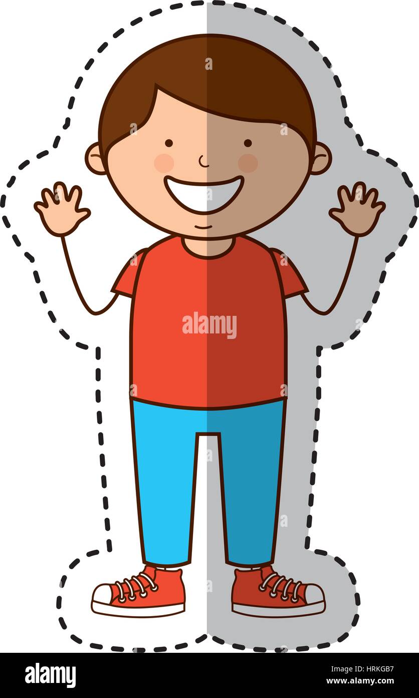 cute little boy character Stock Vector Image & Art - Alamy