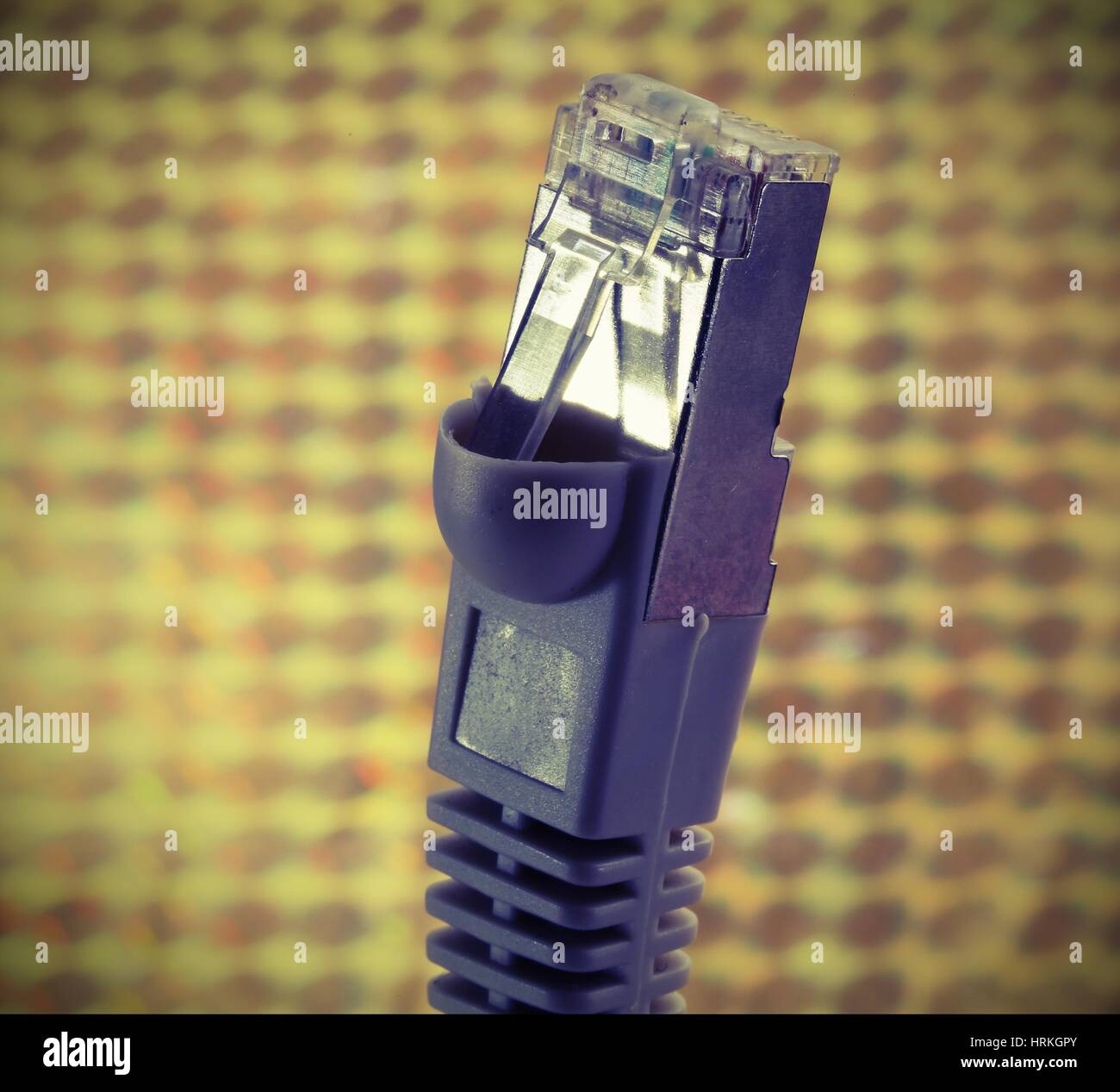 RJ45 network connector to connect computers to the Internet and LAN ...